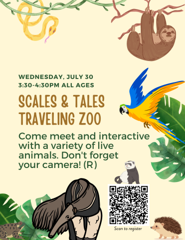 Scales and Tales Traveling Zoo | Prospect Heights Public Library District